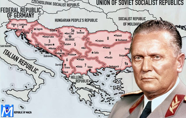 Ο ΧΑΡΤΗΣ ΤΗΣ ΜΕΓΑΛΗΣ ΓΙΟΥΓΚΟΣΛΑΒΙΑΣ ΤΟΥ ΤΙΤΟ ΜΕ ΤΗΝ ΕΛΛΑΔΑ ΩΣ ΤΟΝ ...