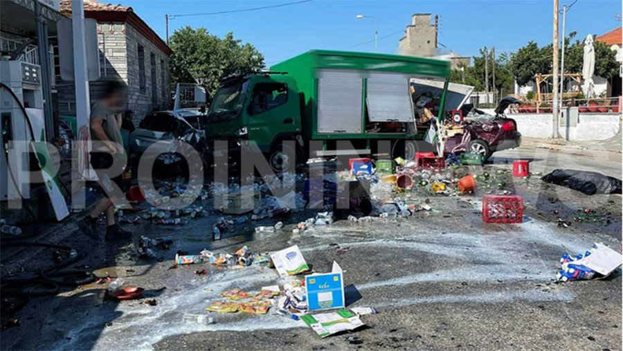 ΤΡΑΓΩΔΙΑ ΣΤΗΝ ΚΑΒΑΛΑ – ΑΥΤΟΚΙΝΗΤΟ ΕΠΕΣΕ ΣΕ ΦΟΡΤΗΓΑΚΙ ΚΑΙ ΠΑΡΕΣΥΡΕ ΣΤΟΝ ...