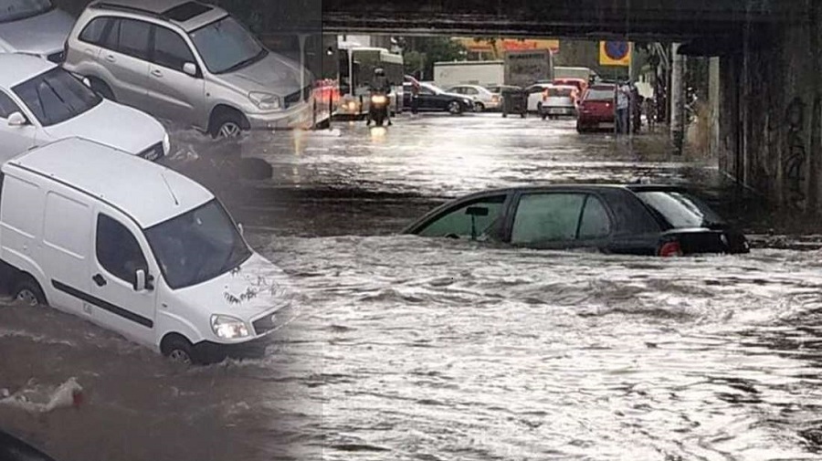 Κακοκαιρία: Ισχυρή καταιγίδα στη Θεσσαλονίκη – Ποτάμια οι δρόμοι ...