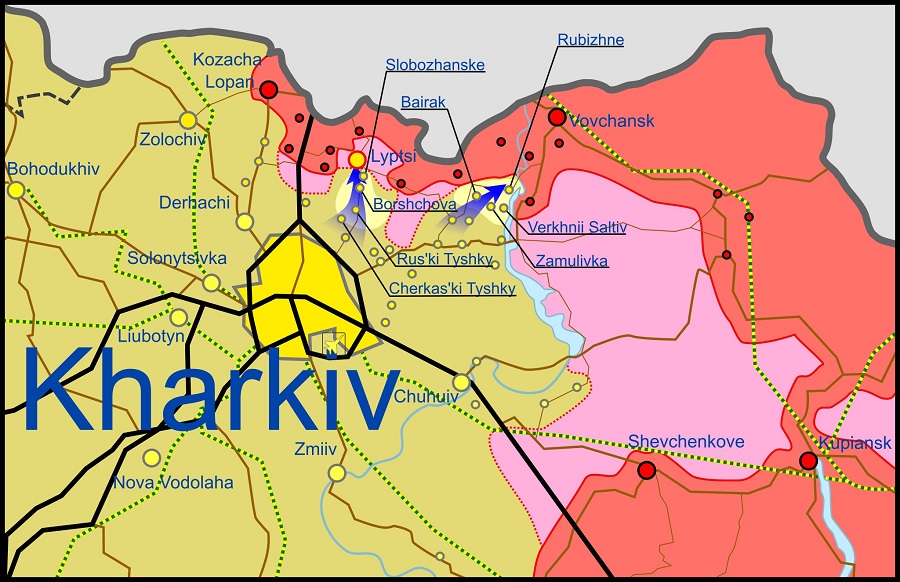 Live map: Η απόπειρα των Ουκρανών να σπάσουν την πολιορκία του Χαρκόβου ...