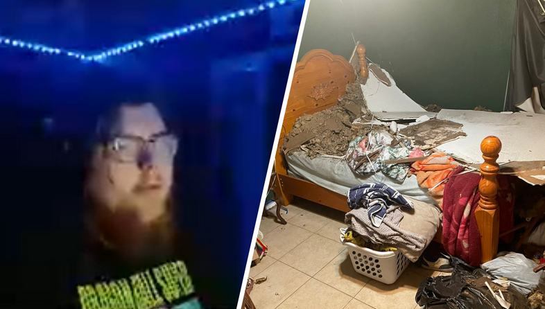 Streamer γλίτωσε από θαύμα – Κατέρρευσε το ταβάνι του δωματίου του ενώ ήταν live στο Twitch ...