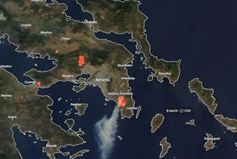 Live η πορεία της φωτιάς σε όλα τα μέτωπα – Makeleio.gr