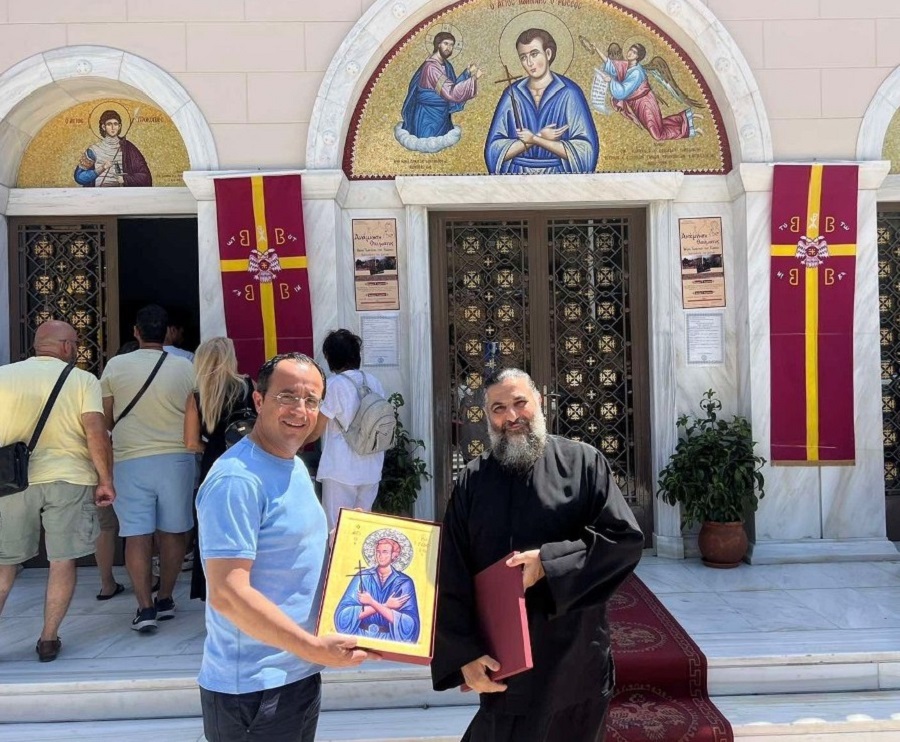Ο Πρόεδρος της Κύπρου στον Όσιο Ιωάννη τον Ρώσσο – Makeleio.gr