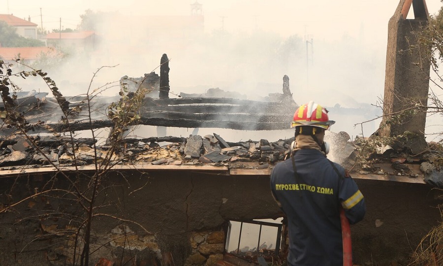 Σουφλί: Η εικόνα έπειτα από την απομάκρυνση του καπνού της πυρκαγιάς ...