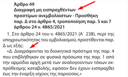 ΕΠΕΙΔΗ ΜΕ ΡΩΤΑΤΕ: Με τον νόμο 5102/2024 ΔΙΑΓΡΑΦΗΚΑΝ ΤΑ ΑΝΕΞΟΦΛΗΤΑ ...
